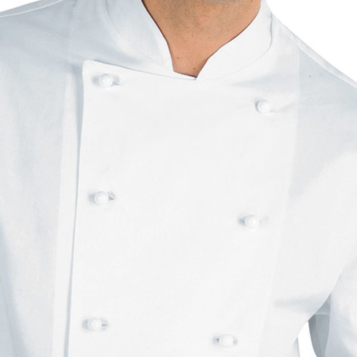 Giacca cuoco chef classica isacco 057000 livorno colore bianco cotone