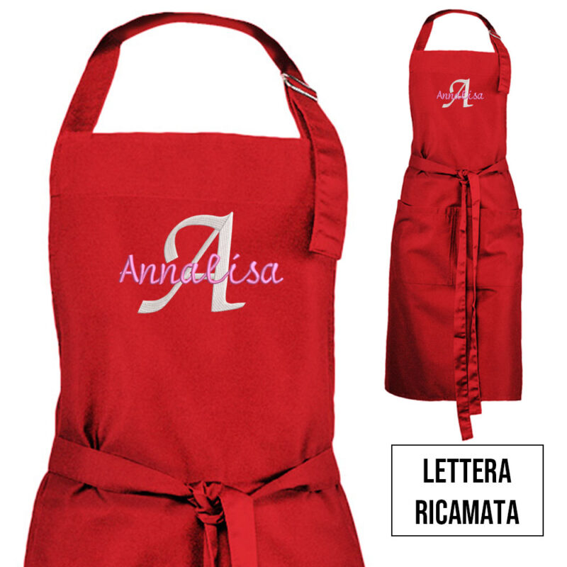 Grembiuli personalizzati con ricamo e stampa | Ricamopersonalizzato.it
